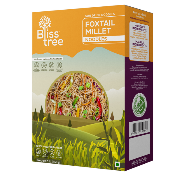 Sun Dried Foxtail Millet Noodles - 180g - Bliss Tree Florida